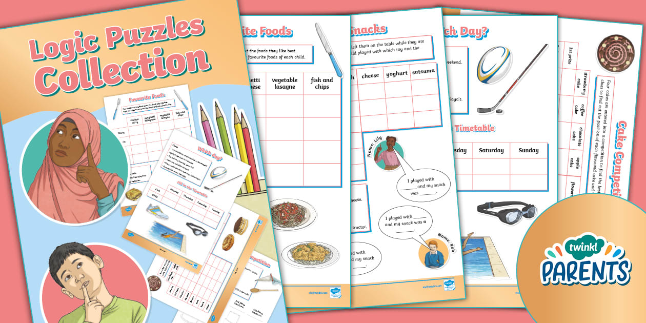 Logic Puzzles Collection (Ages 7-11)