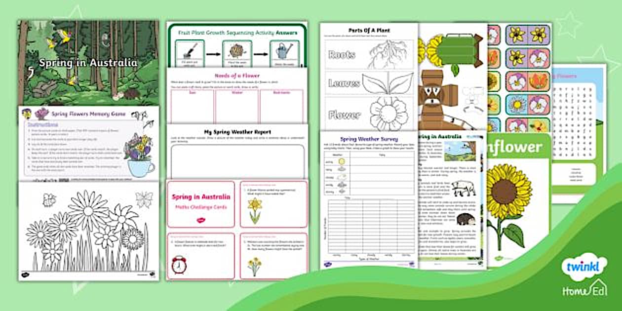 Home Education Spring Unit Study Age 5-8