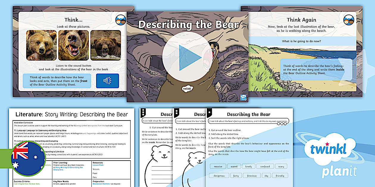 PlanIt English Year 1 Explorers: Bear Hunt: Story Writing (3) Lesson ...