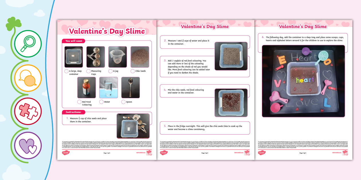 Valentine's Day Slime (teacher made) - Twinkl