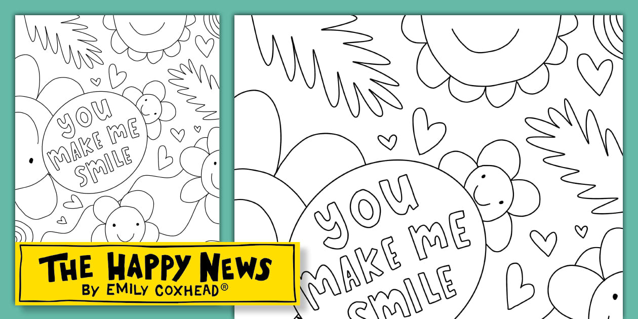 The Happy Newspaper: Colouring Page (Issue 36) - Twinkl