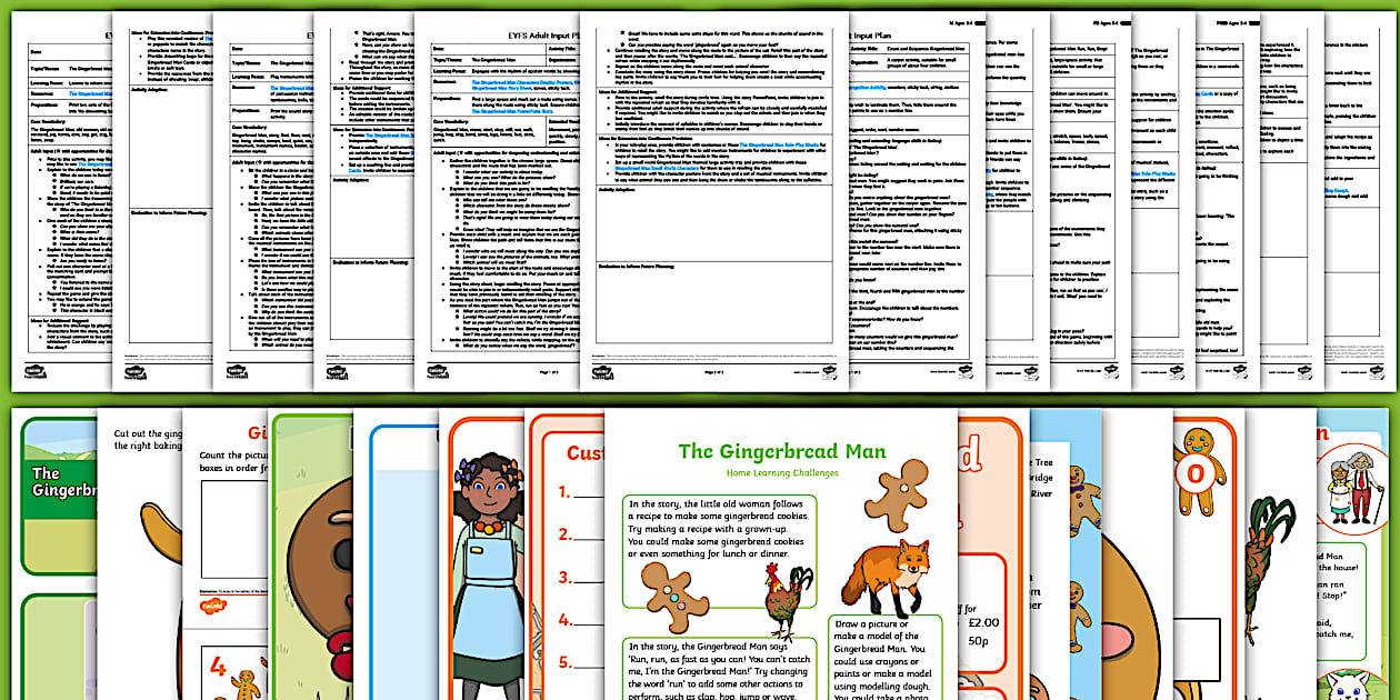 EYFS The Gingerbread Man Planning Pack (Ages 3-4) | Twinkl