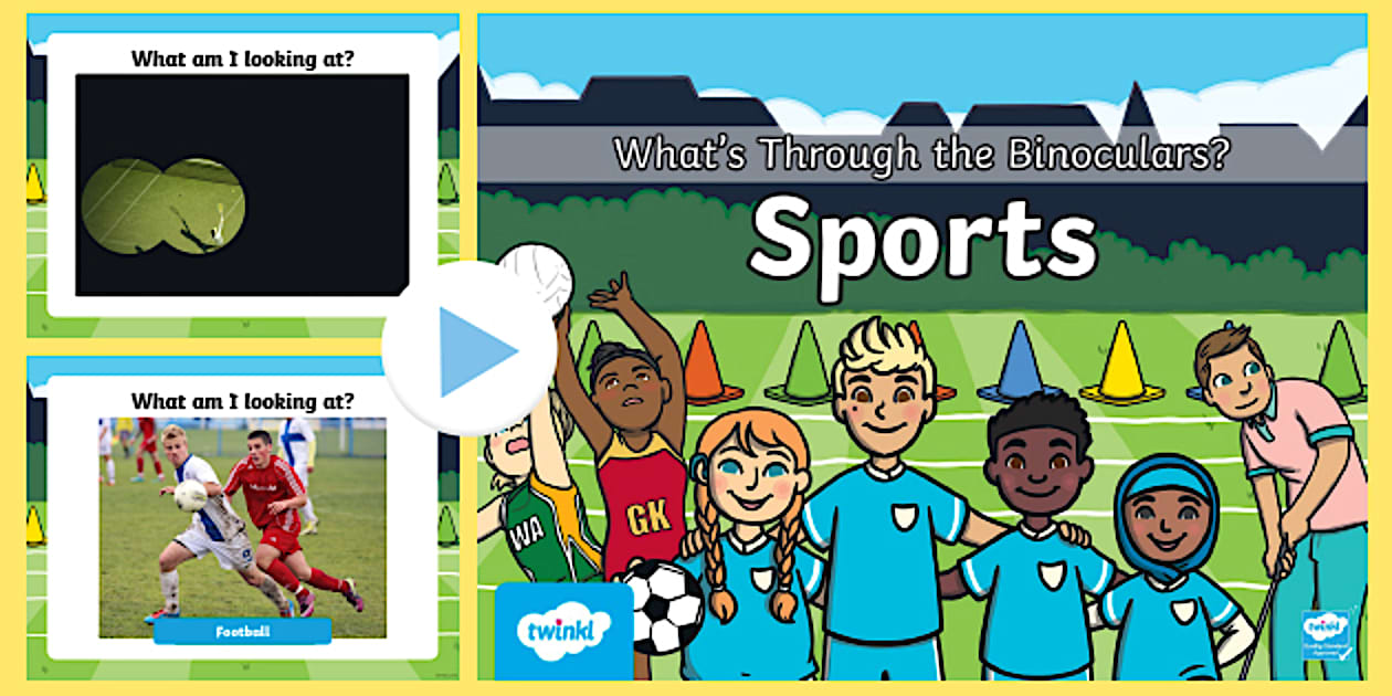 Sports Through the Binoculars PowerPoint Game (Teacher-Made)
