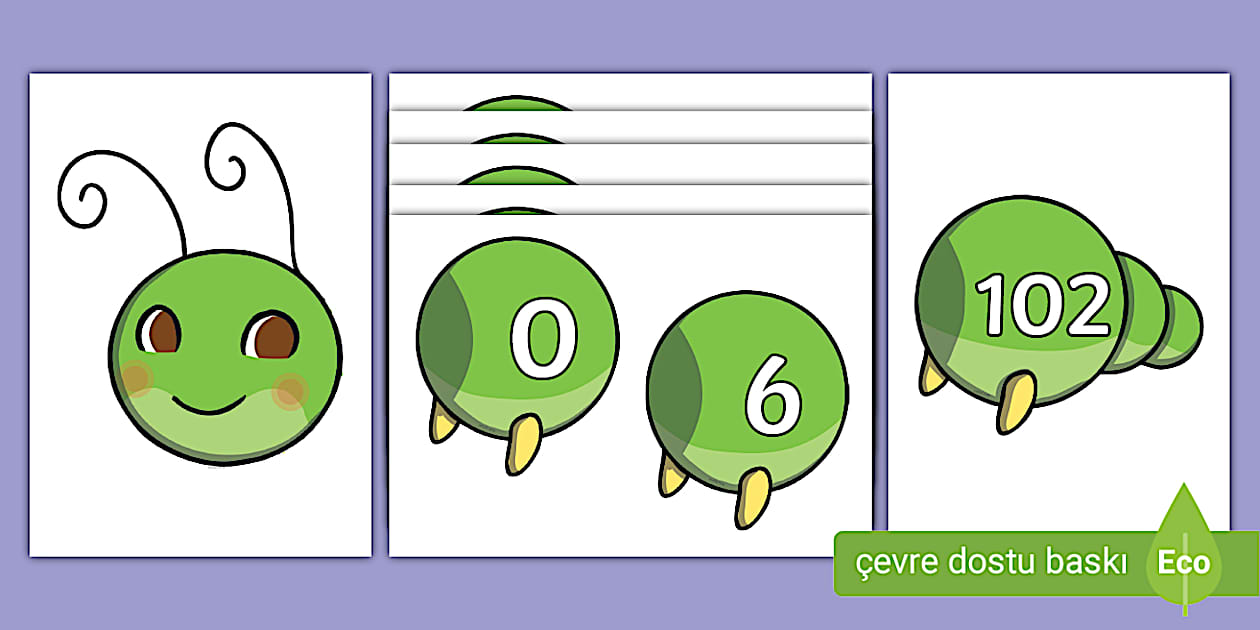 Counting in 6s Number Caterpillar Display Activity - Twinkl