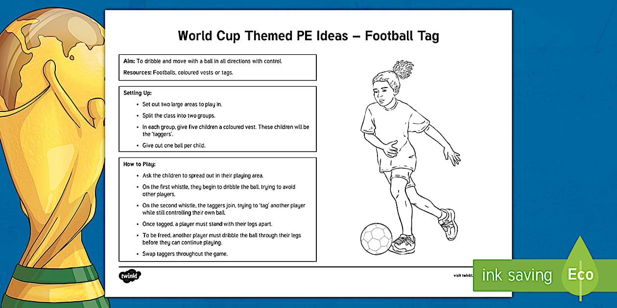 Football Tag 3-6 World Cup Activity (teacher made) - Twinkl