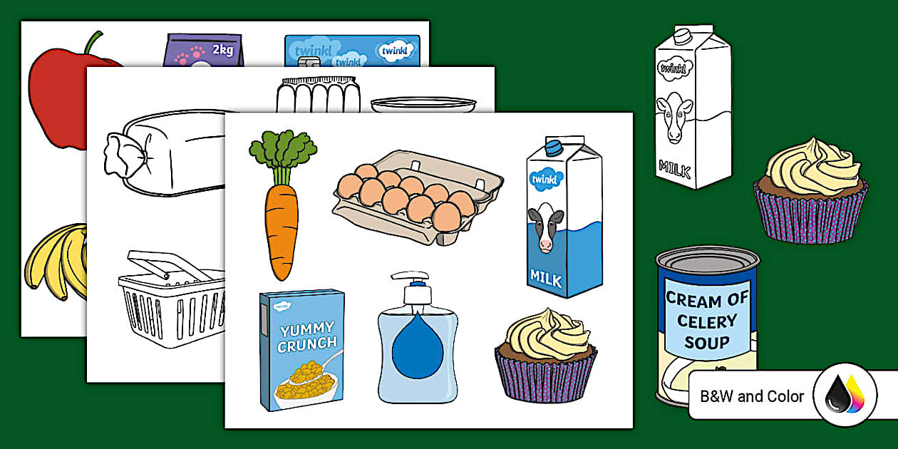 Grocery Store Dramatic Play Cutouts (teacher made) - Twinkl