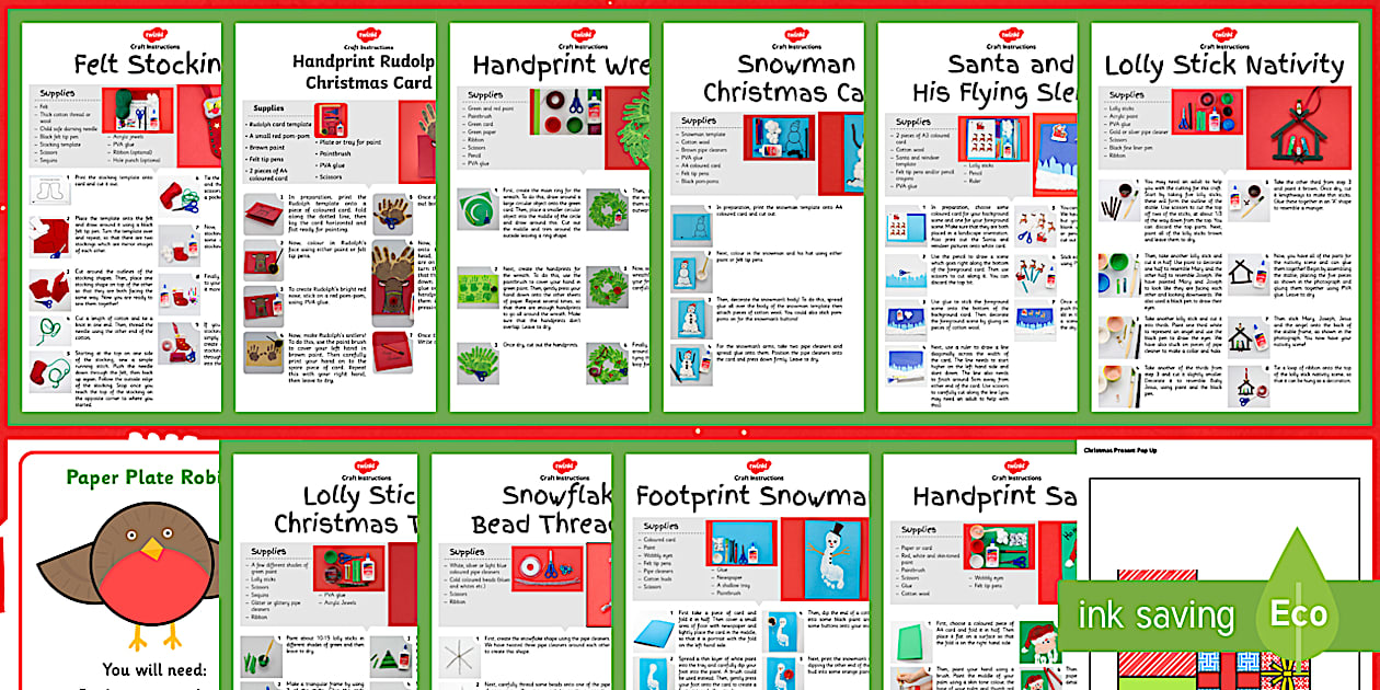 CFE First Level The 12 Crafts of Christmas Resource Pack