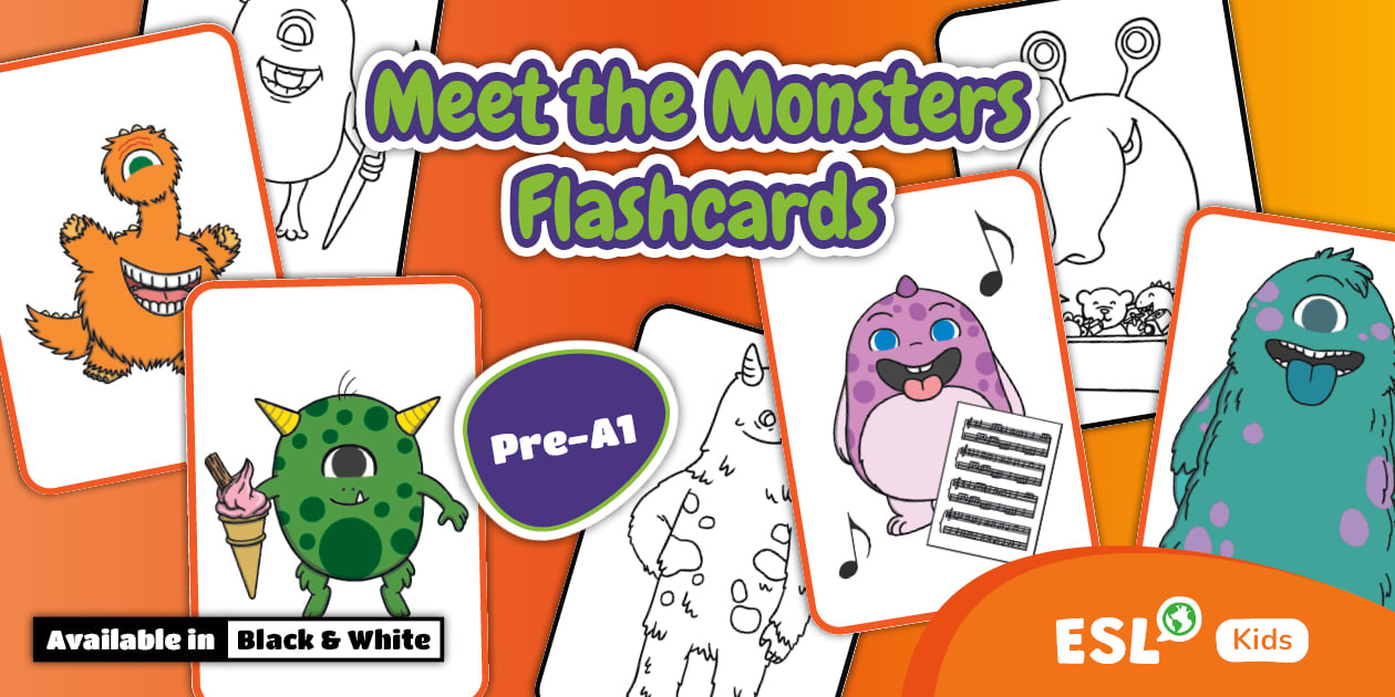 ESL Monster Flashcards {Kids}