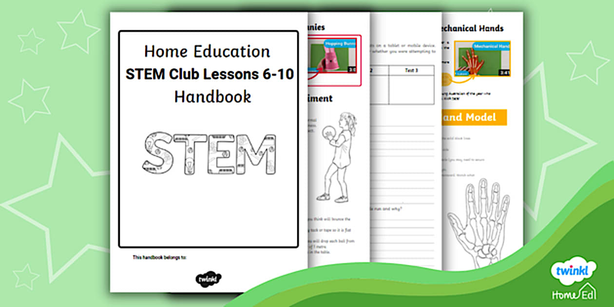 STEM Club Worksheets - STEM Club Handbook 2 - Twinkl