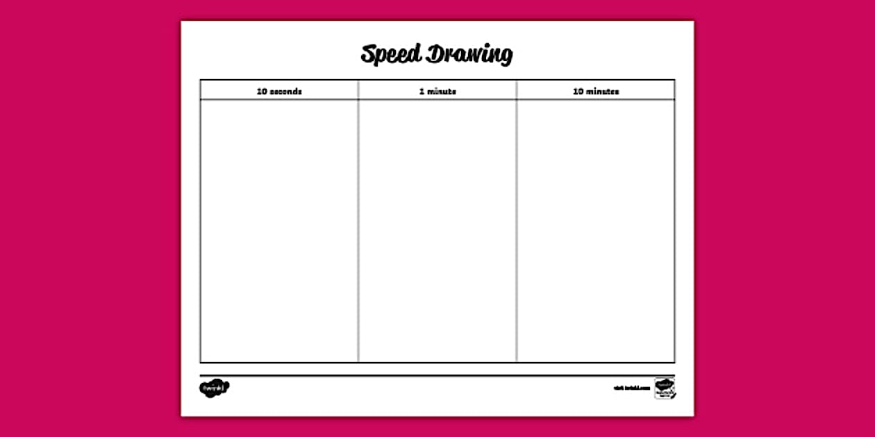 Printable Speed Drawing Challenge for Kids | Twinkl USA