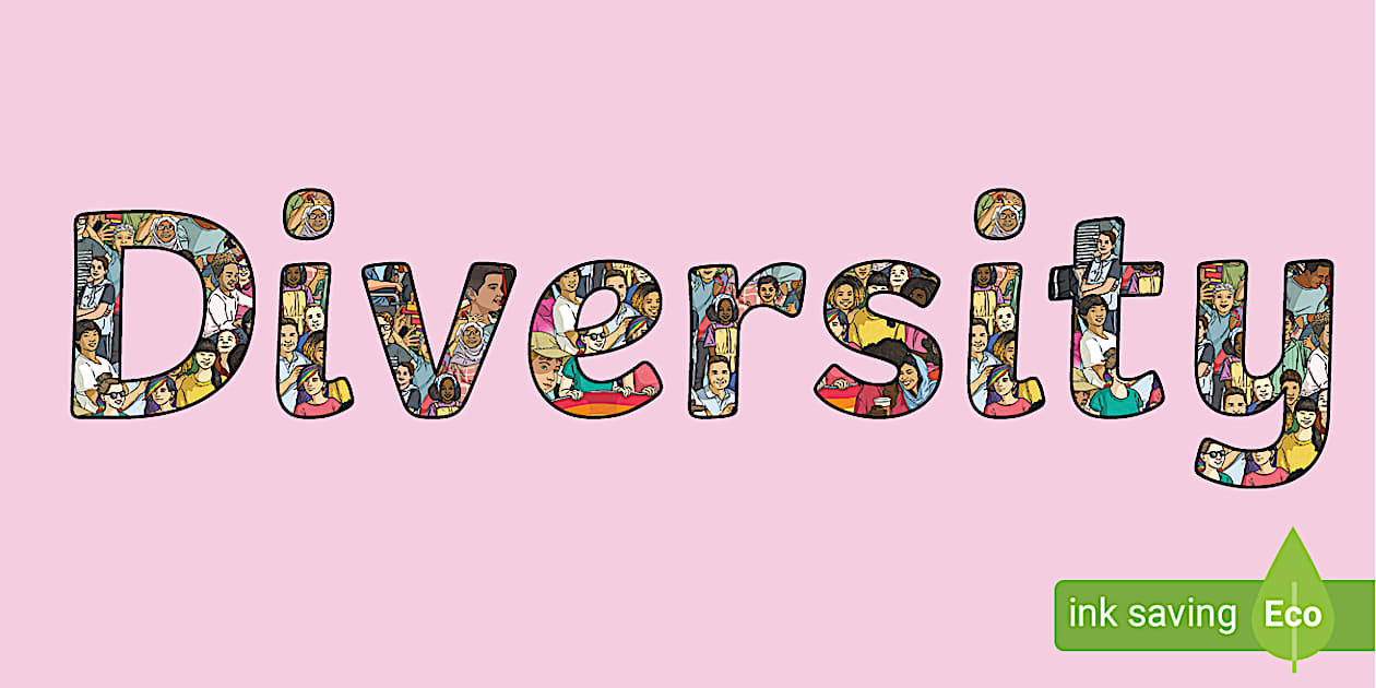 Diversity Display Lettering (teacher made) - Twinkl