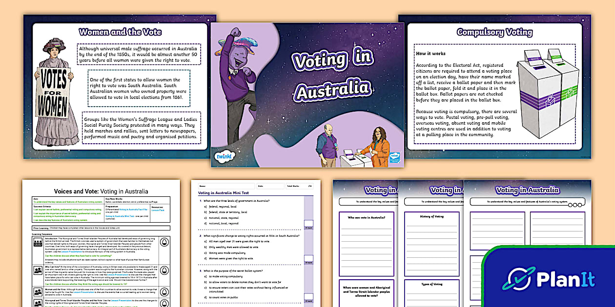 Year 5 HASS Voices and Votes Lesson 3 Voting in Australia