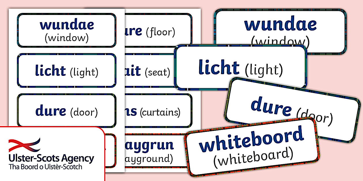 FREE! - Ulster Scots Tartan Themed Classroom Signs - Twinkl