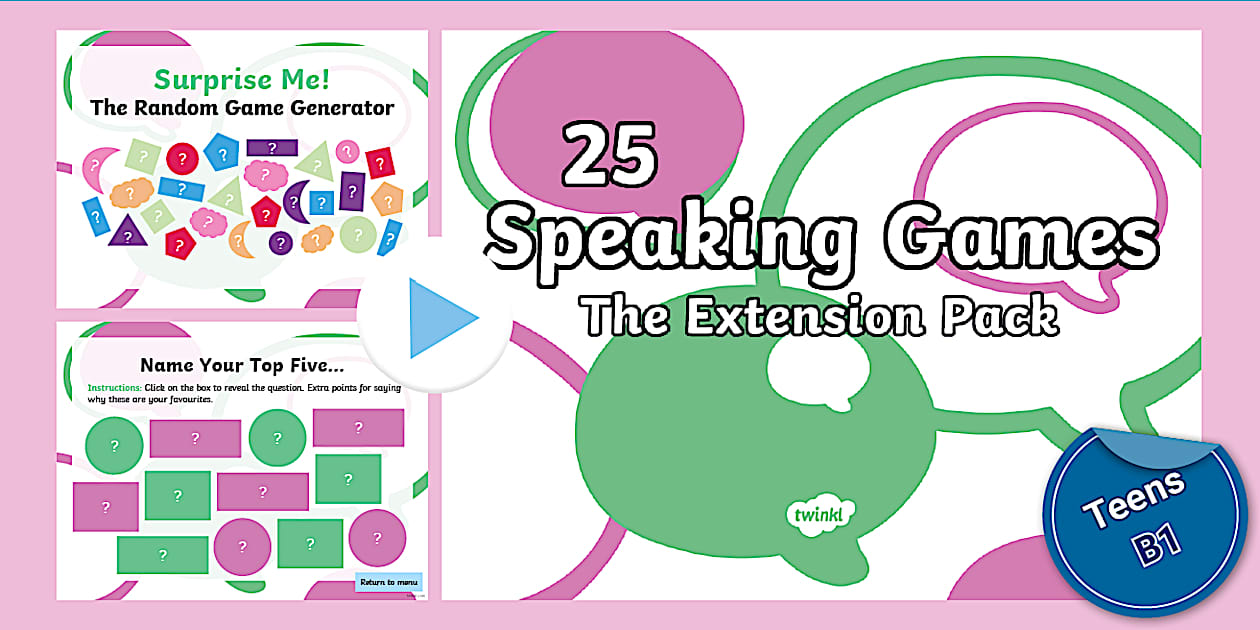 25 Fun Speaking Activities for ESL Pack | Speaking Practice
