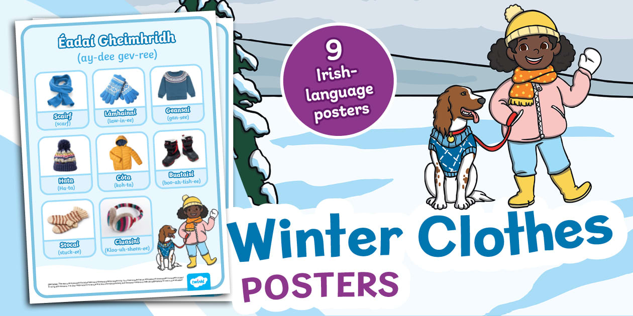 Winter Clothes Poster