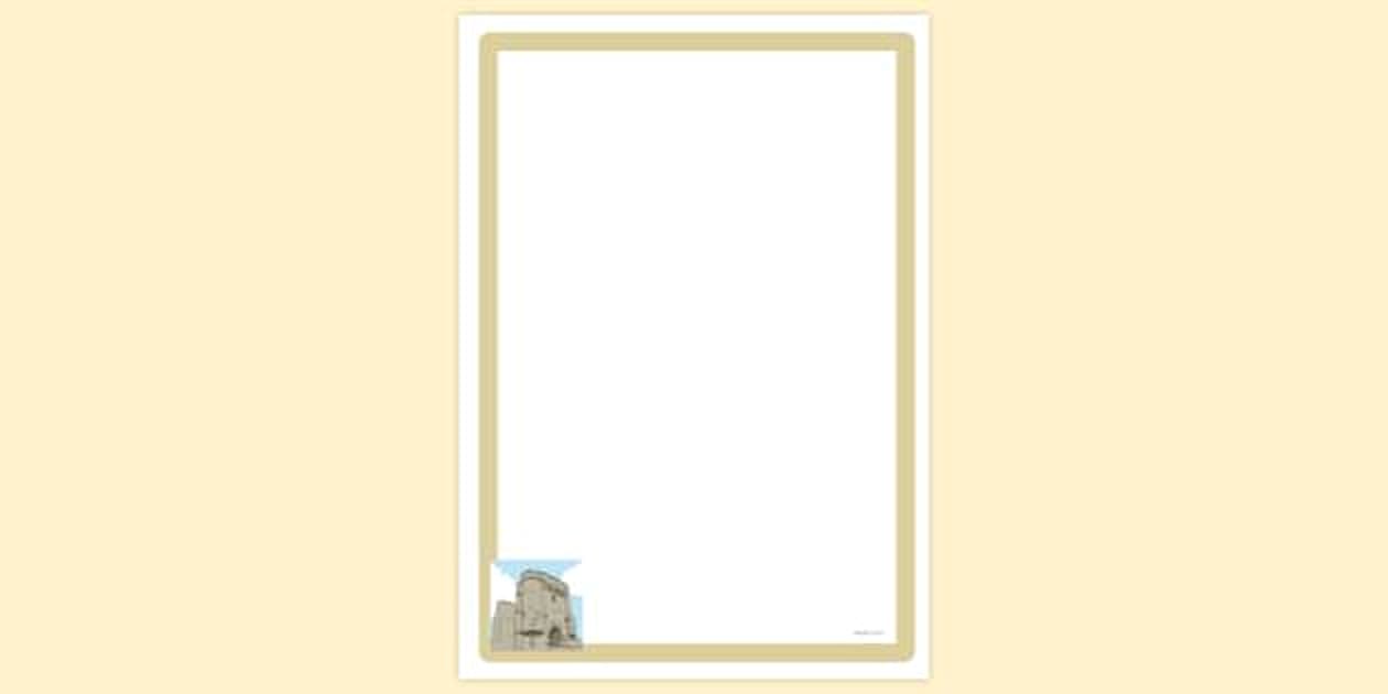 Simple Blank Barbican Page Border | Page Borders | Twinkl