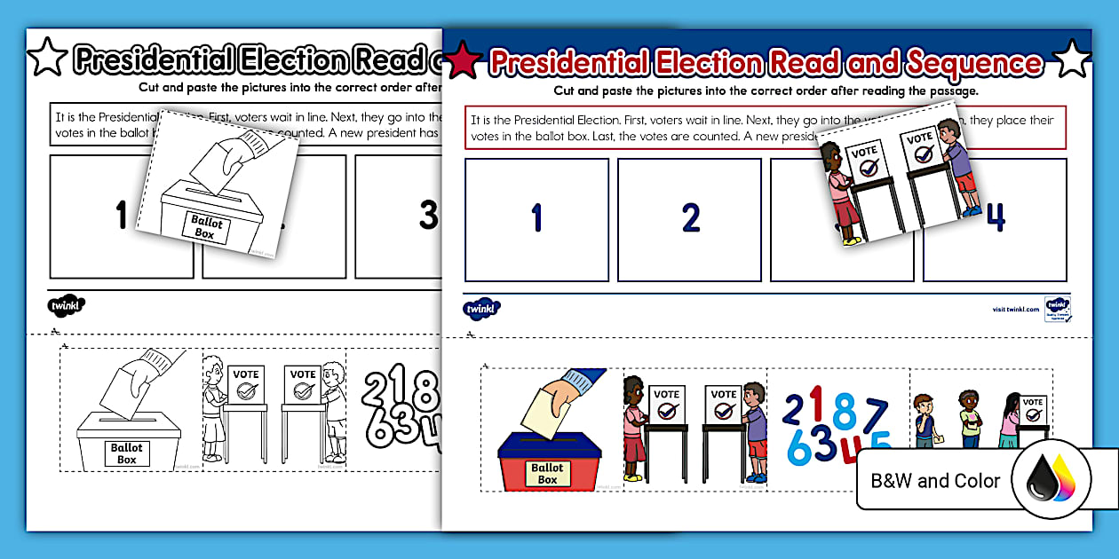 Election Sequencing | Election Day | Twinkl USA