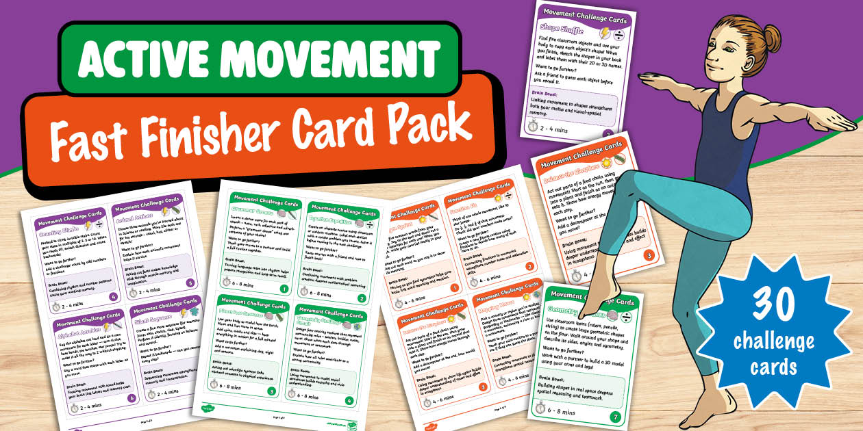 Active Movement Fast Finisher Card Pack