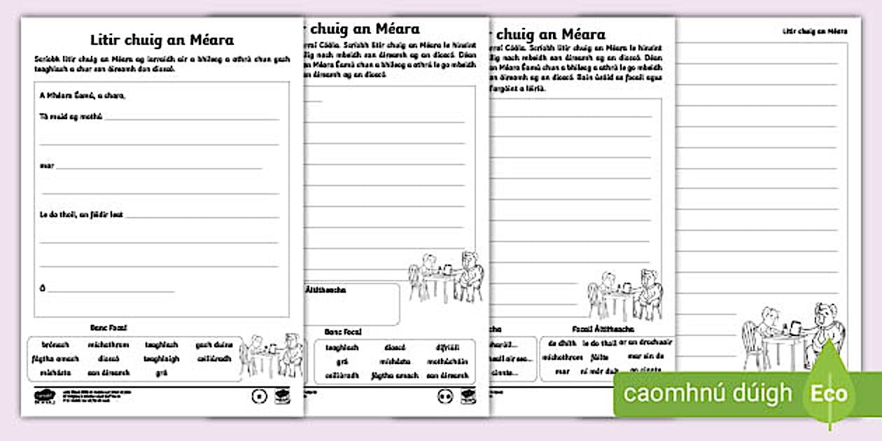 Part of the Party Persuasive Letter Writing Differentiated Worksheets ...