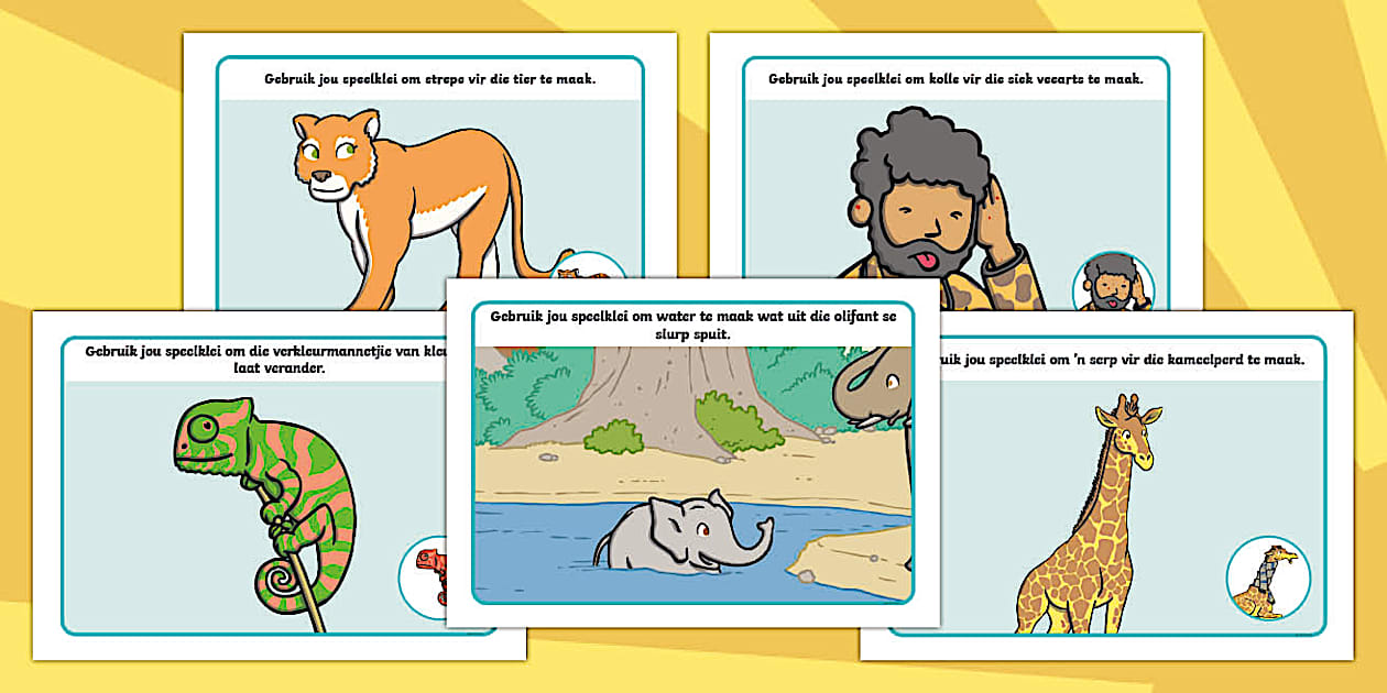 Die Dieretuin Veearts: Speelkleimatte (Teacher-Made)