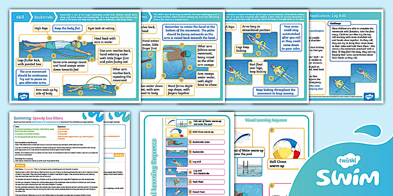 Twinkl Swim Stage 2 (Beginners) Sea Otter Swim Lessons