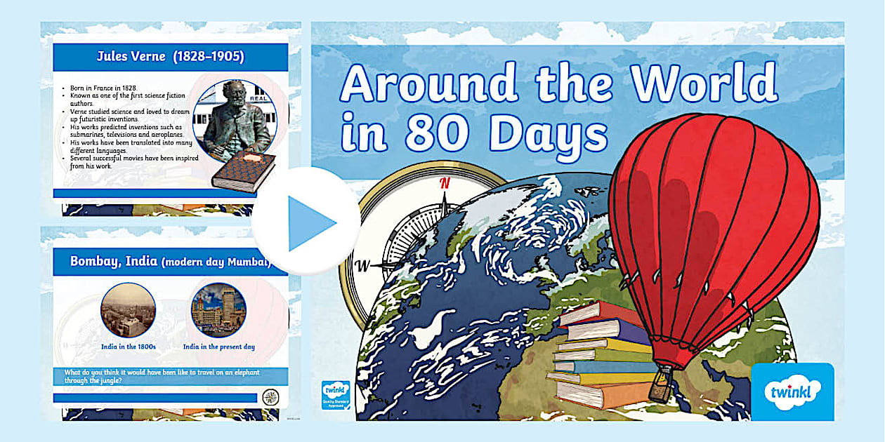 Around the World in 80 Days PowerPoint (Teacher-Made)