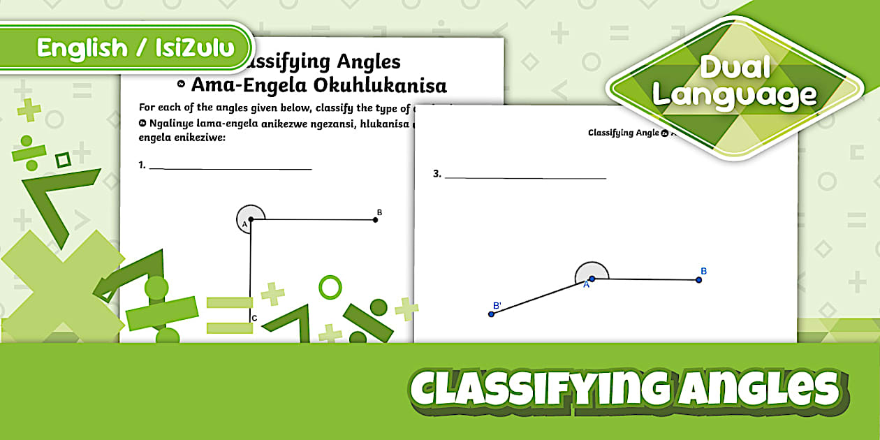Classifying Angles Activity Sheet