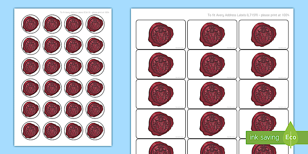 Wizard School Wax Seal Stickers (teacher made) - Twinkl