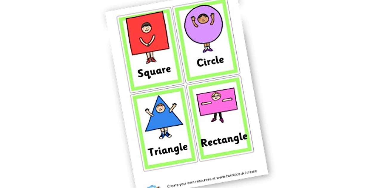 Shapes Cards (professor feito) - Twinkl