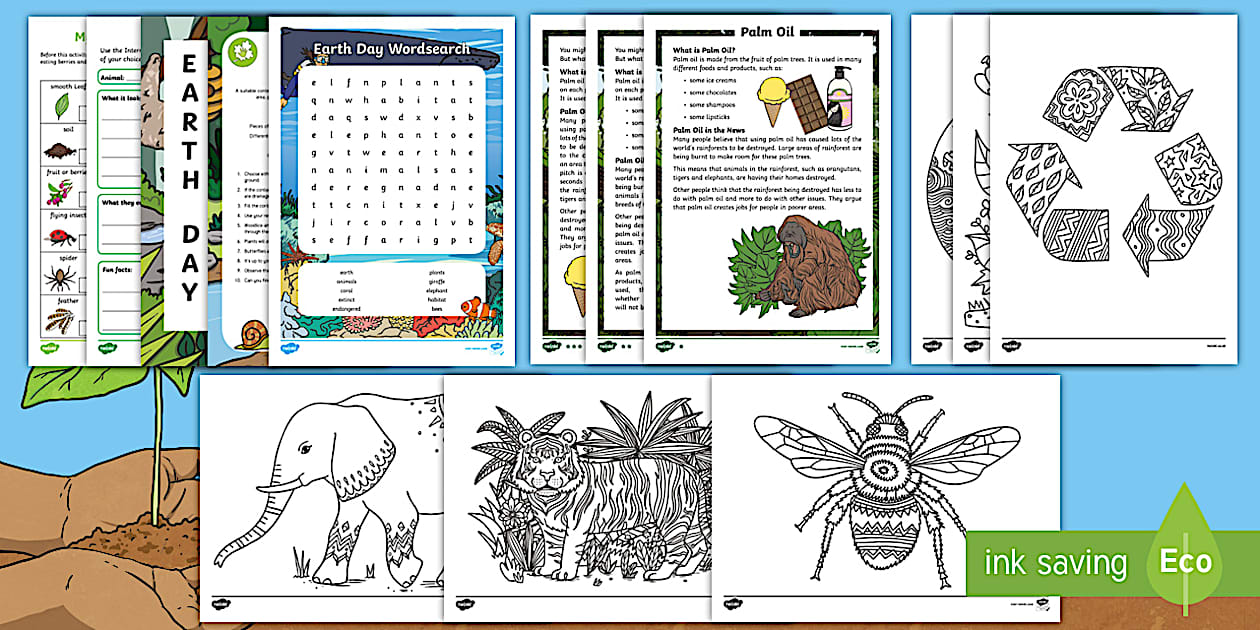 KS1 Earth Day Resource Pack (Teacher-Made) - Twinkl