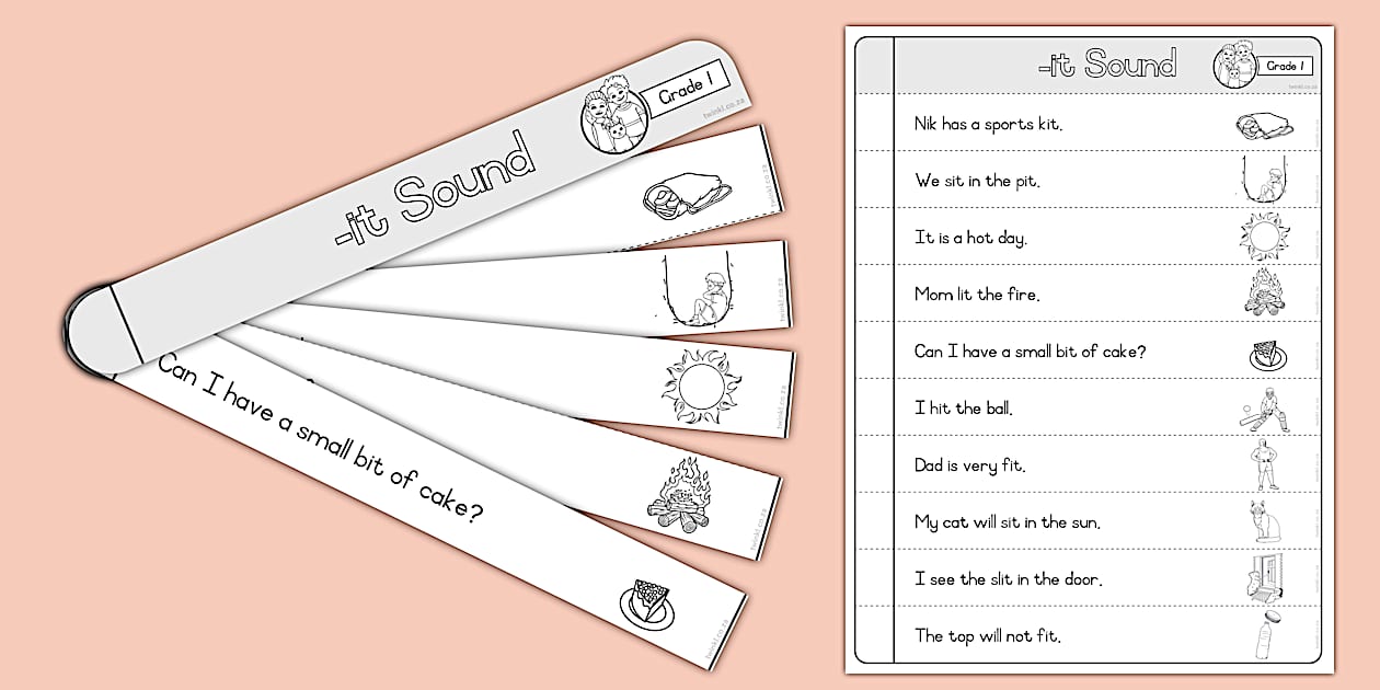 Grade 1 Phonics: -it Reading Strips