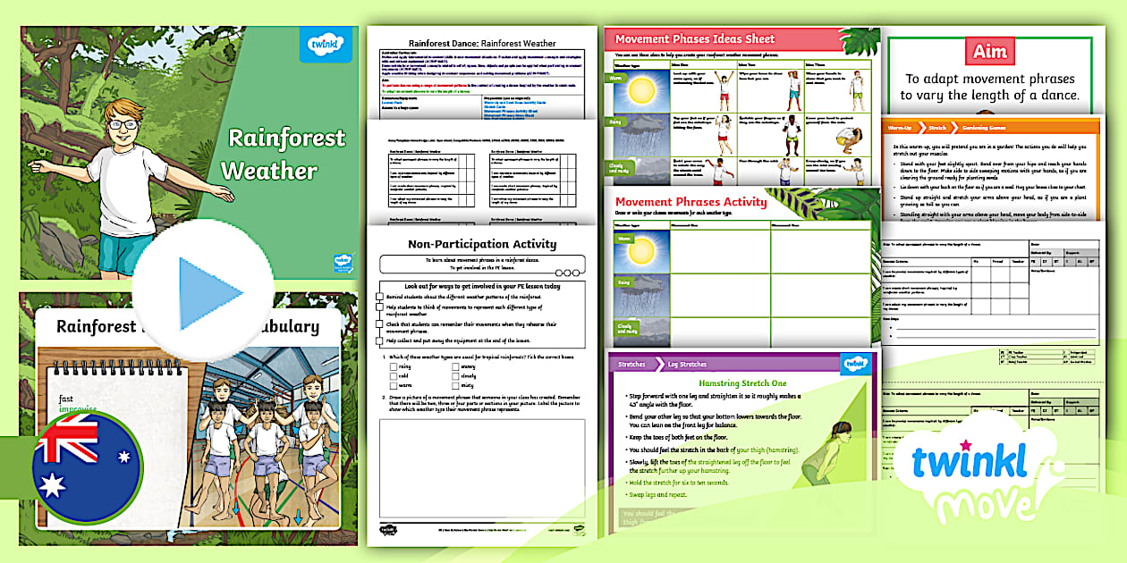Year 3 Rainforest Dance: Lesson 2: Rainforest Weather
