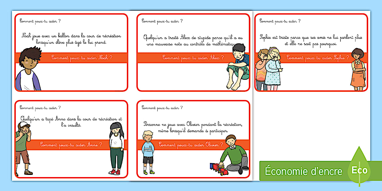 Cartes de discussion : Comment peux-tu aider ? - Twinkl