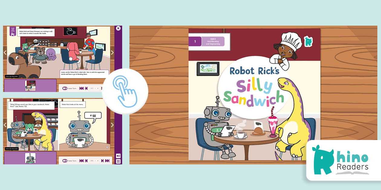 Level 1 Reading Scheme Book: Robot Rick's Silly Sandwich