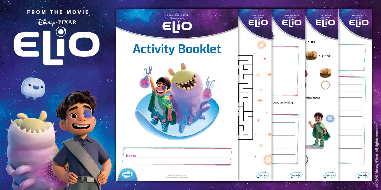 Elio: Activity Booklet [Ages 7-11]