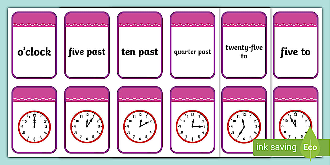 Telling the Time Flashcards | Twinkl (teacher made) - Twinkl