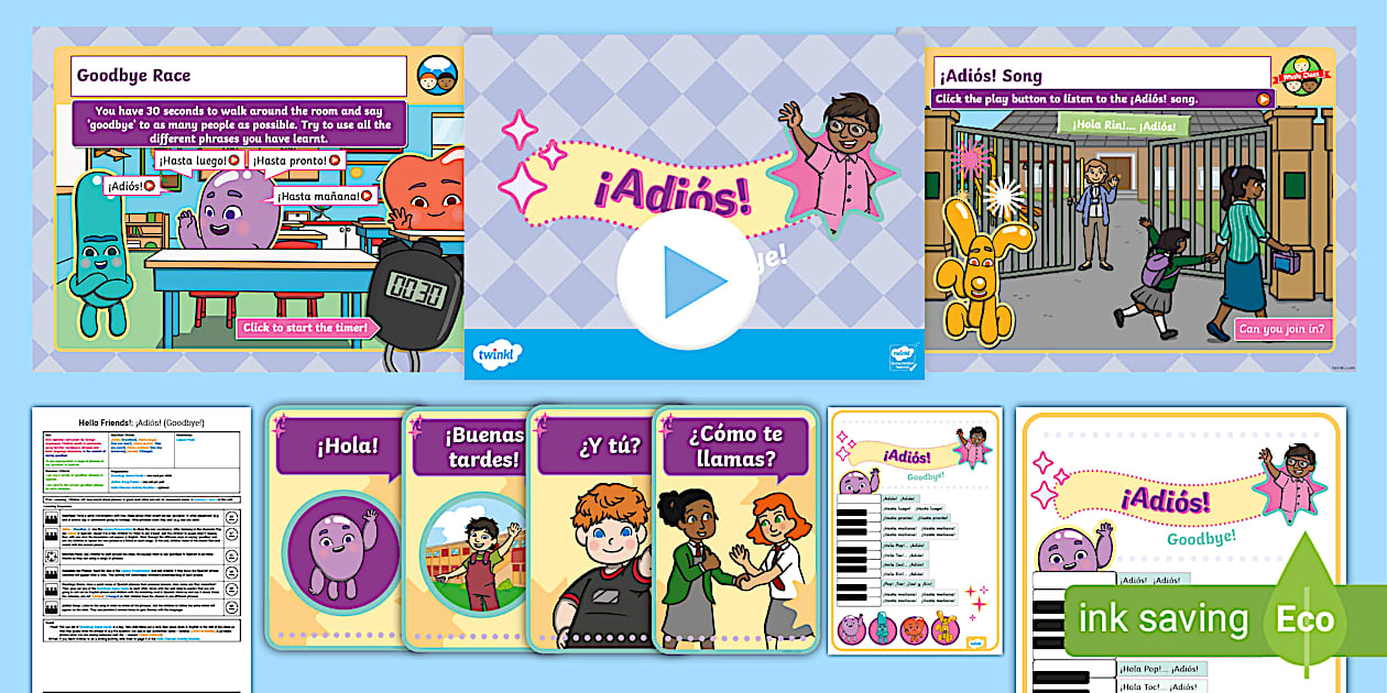 👉 PlanIt KS1 Spanish Lesson: Goodbye! (Teacher-Made)