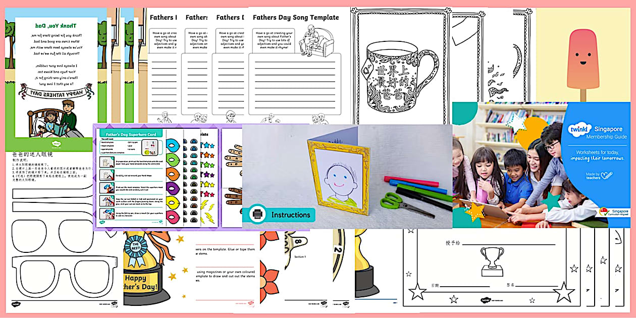 *Singapore Father's Day Pack* (teacher made) - Twinkl