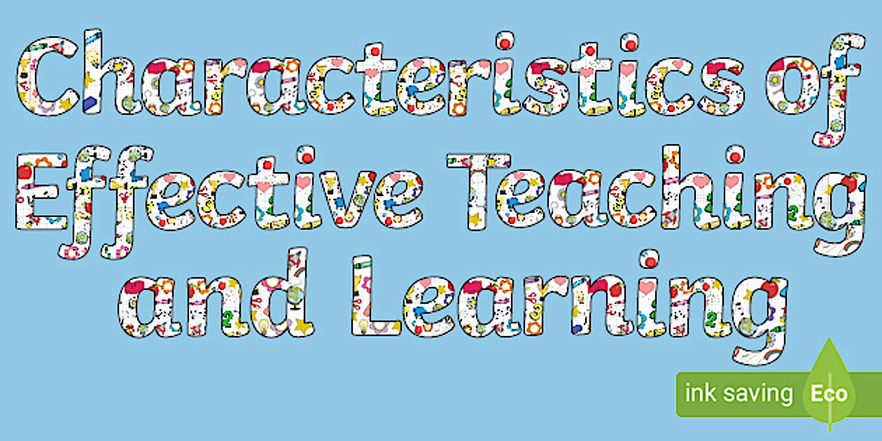 Characteristics of Effective Learning Display Lettering