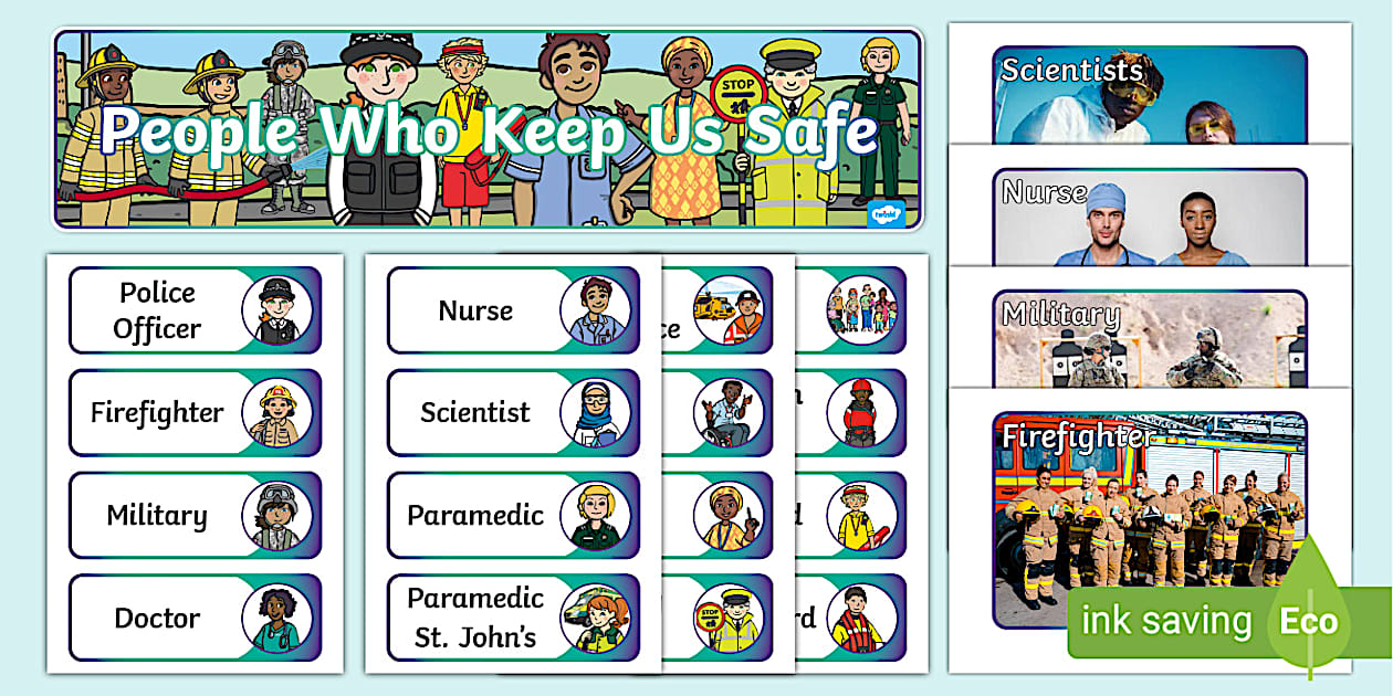 People Who Keep Us Safe Display Pack (teacher made) - Twinkl