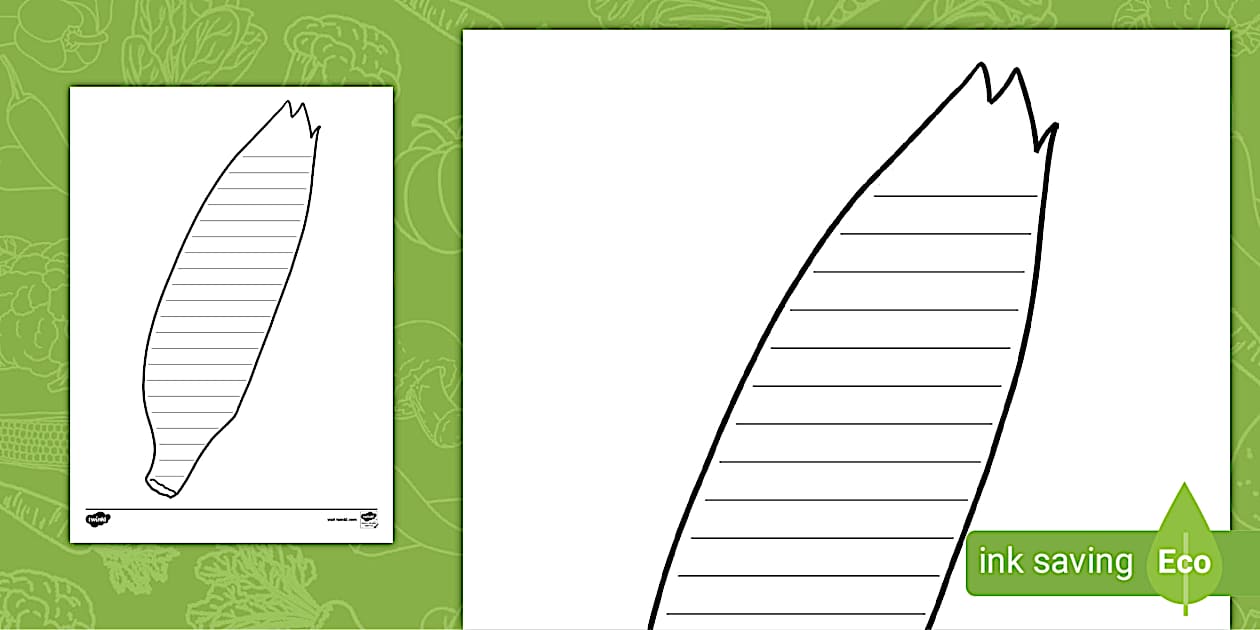 Corn Writing Template (teacher made) - Twinkl
