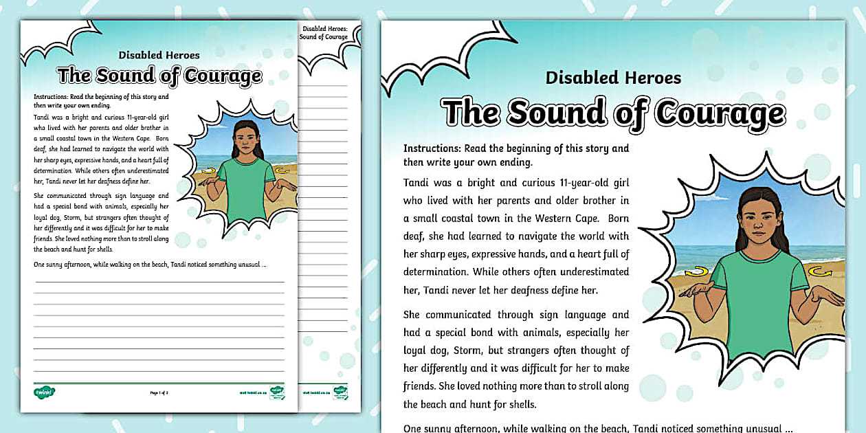 The Sound of Courage - Disabled Stories - Complete the Story