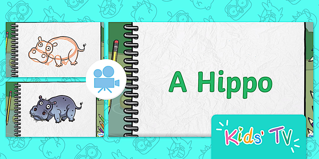 How to Draw a Hippo | Twinkl Kid's TV (teacher made)