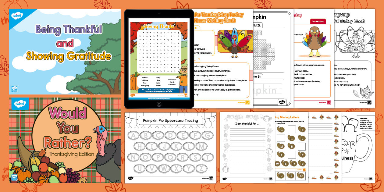 Thanksgiving Literacy Activities for PreK-K | Twinkl USA