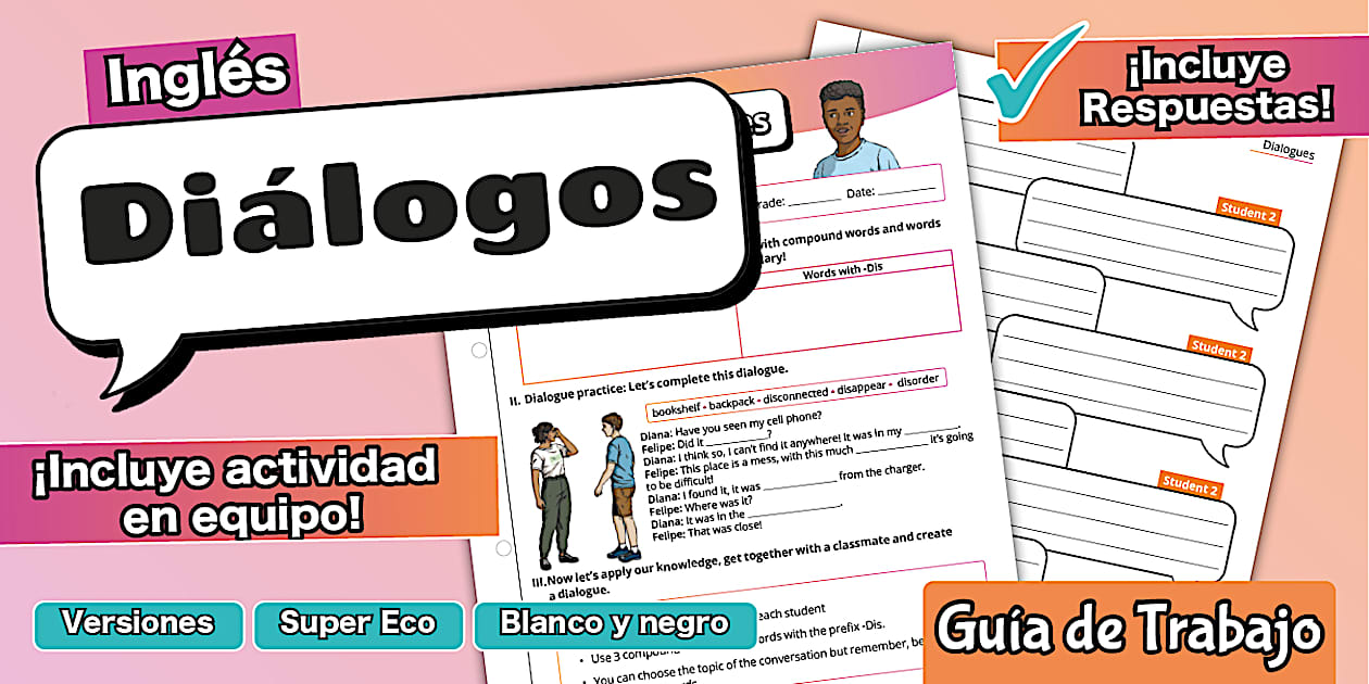 Guía de Trabajo | Inglés | 8°Básico | Diálogos