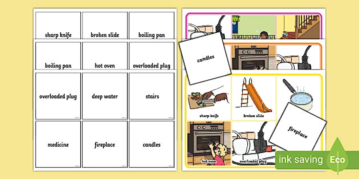Staying Safe At Home Bingo (teacher made) - Twinkl