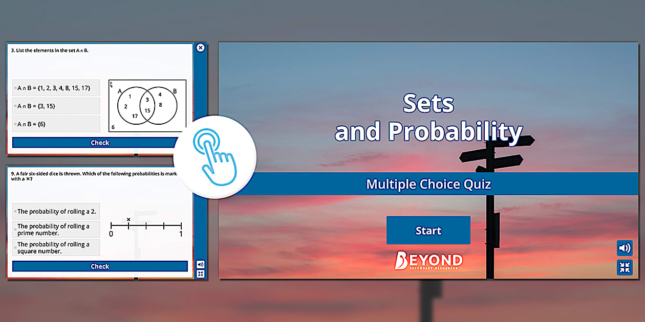 👉 Sets and Probability - Interactive Revision Quiz