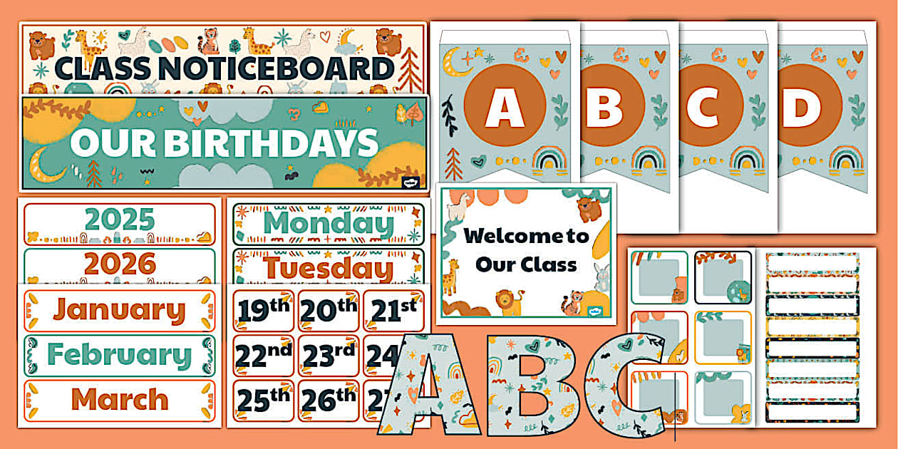 Boho Dreamscape Themed Display Pack (teacher made) - Twinkl