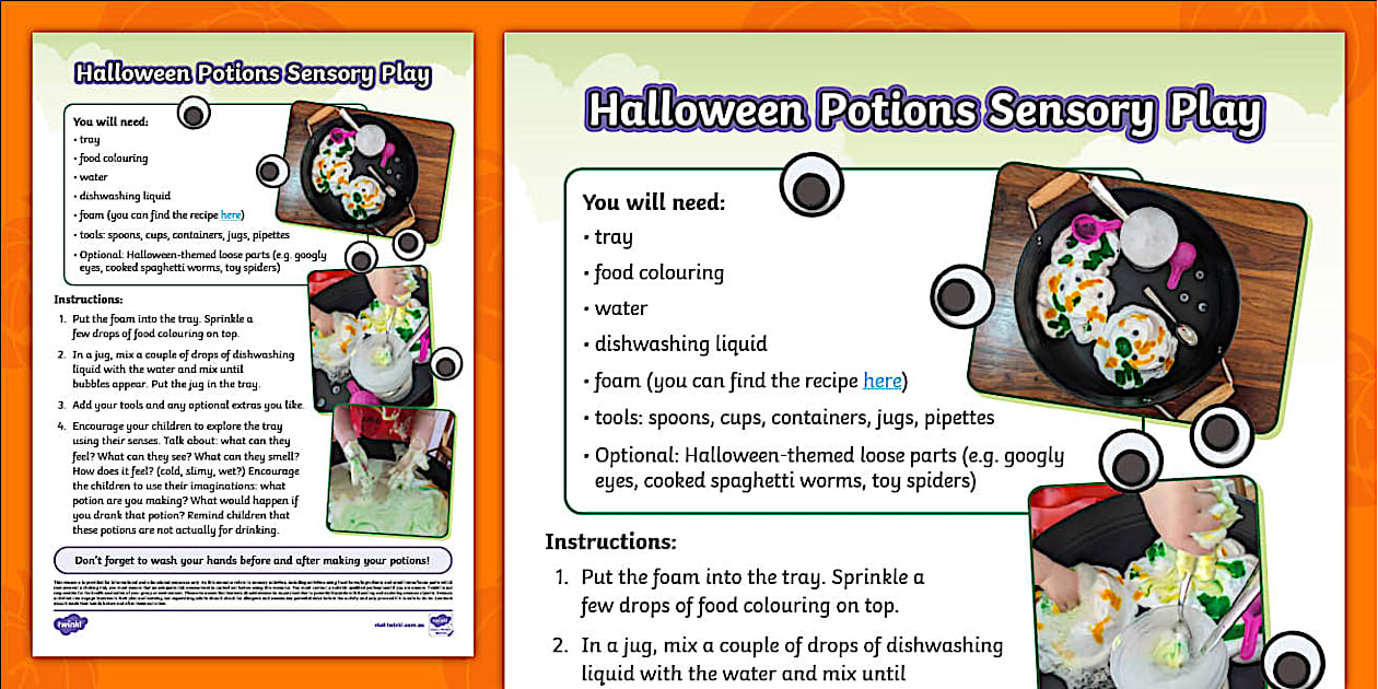Halloween Potions Sensory Play