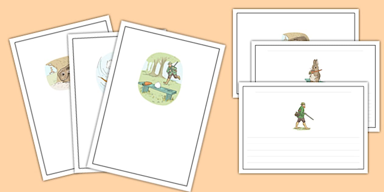 Beatrix Potter - The Story of a Fierce Bad Rabbit Writing Frames